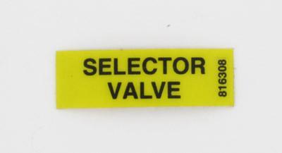 SELECTOR VALVE LABEL – Mcelroyparts.com