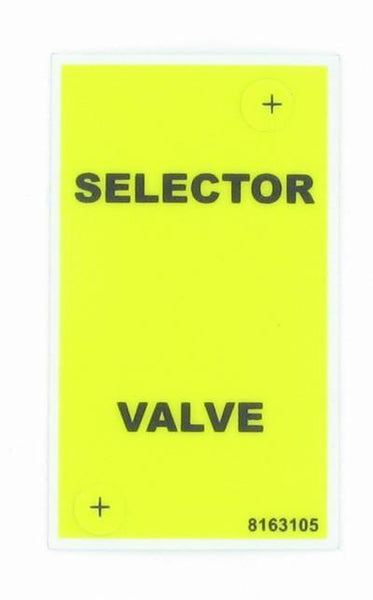 SELECTOR VALVE LABEL – Mcelroyparts.com