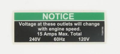 Voltage label – Mcelroyparts.com