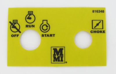 Motor on/off/start/choke label – Mcelroyparts.com