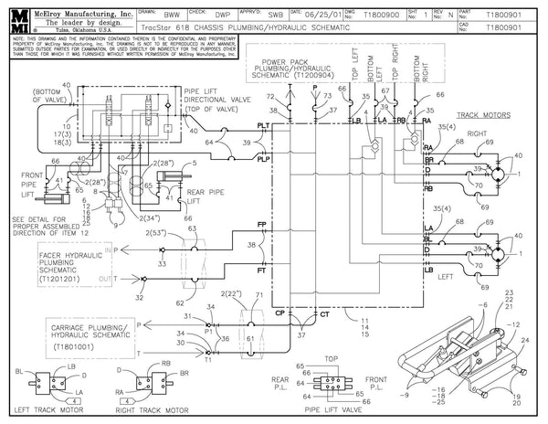 T618 CHASSIS PLB/HYD SCHEM – Mcelroyparts.com